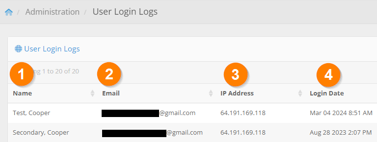 Logs – Support Center