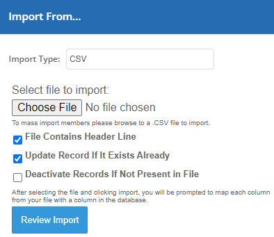 Importing Targets from CSV – Support Center